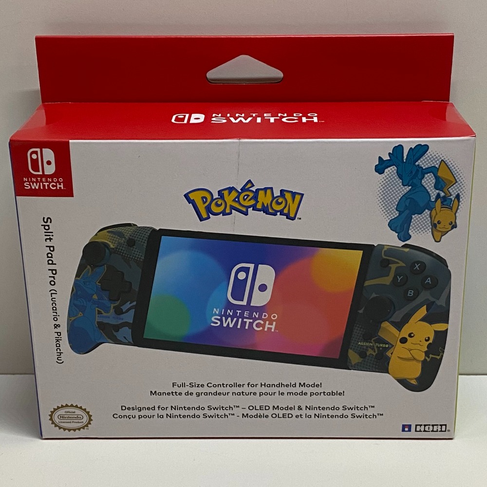 New Hori Pokemon Split Pad Pro Lucario & Pikachu for Nintendo Switch ...